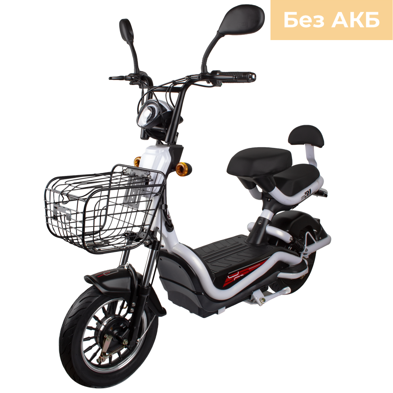 Электрический мопед R1 RACING Athena 500W/48V (белый)